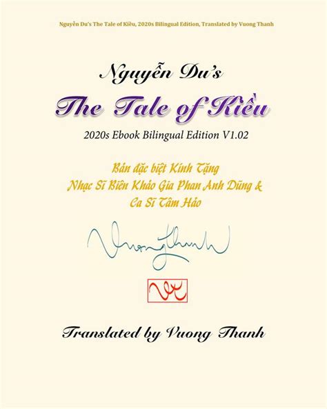 The Tale Of KiỀu NguyỄn Du VƯƠng Thanh PhỎng DỊch