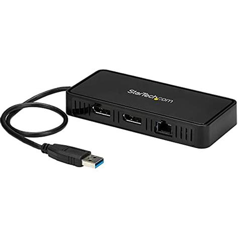 Amazon Ca StarTech Displaylink USB A With Dual DisplayPort 4K 60Hz Video Gigabit Ethernet