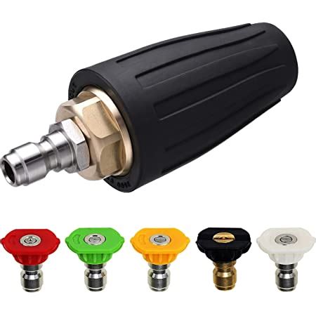 Amazon YAMATIC Pressure Washer Tips Turbo Nozzle 360 Rotating