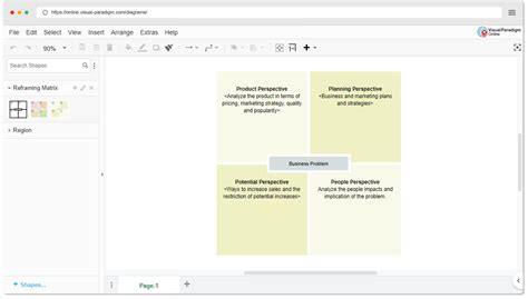 Online Reframing Matrix Template
