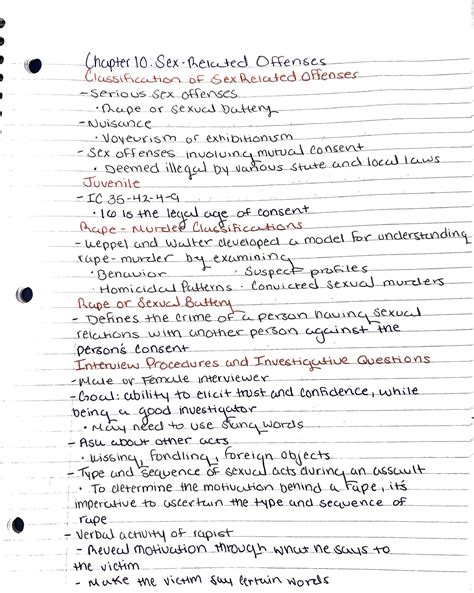 CH Sex Crimes CJ Studocu