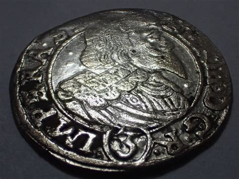 【傷や汚れあり】神聖ローマ帝国 ボヘミア 1640年 3クロイツァー銀貨 フェルディナント3世 Kreuzer ハプスブルク アンティーク
