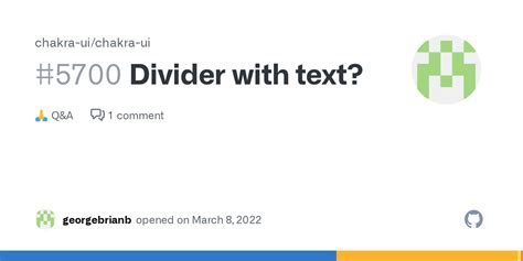 Divider With Text Chakra Ui Chakra Ui Discussion GitHub
