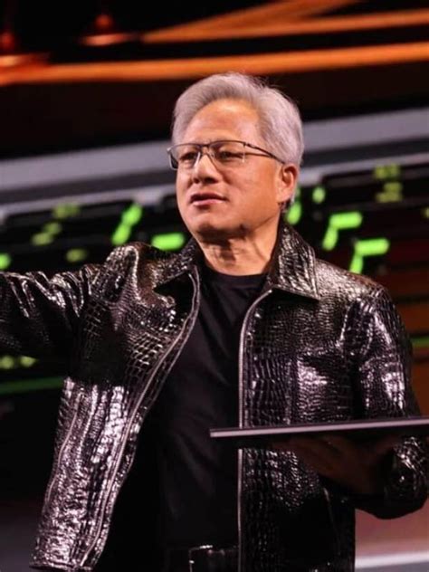 Jensen Huang Ces 2025 Leather Jacket Vanson Jackets
