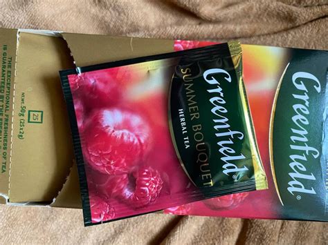 Чай Гринфилд травяной с малиной Greenfield Summer Bouquet – вкусный ...