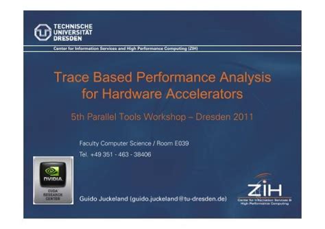 trace based performance analysis for hardware accelerators