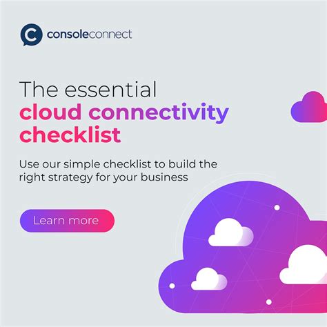 Console Connect On Linkedin Download The Essential Cloud Connectivity Checklist