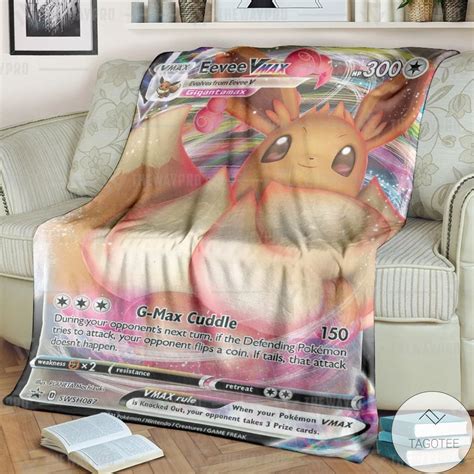 Pokemon Eevee Cards Blanket Hot Sale 2024
