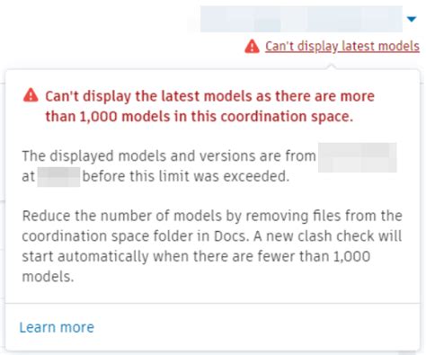 Cant Display Latest Models In Acc Model Coordination