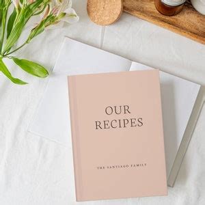 Personalized Recipe Book Custom Cookbook Personalized Name Our Recipes Couple Dinner Recipes