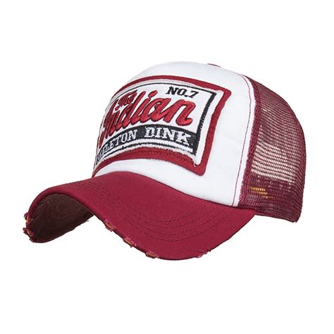 Clearance Ogiraw Embroidered Summer Cap Mesh Hats For Men Women Casual