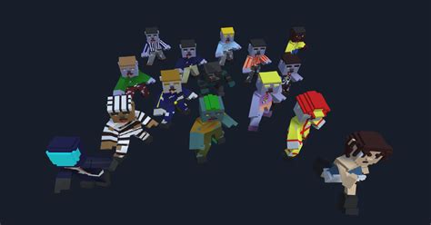 Zombie And Character Voxel 3d Characters Unity Asset Store