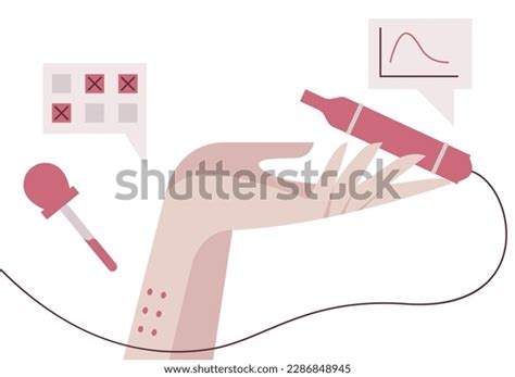 Allergy Asthma Testing Allergy Skin Test Stock Vector Royalty Free 2286848945 Shutterstock