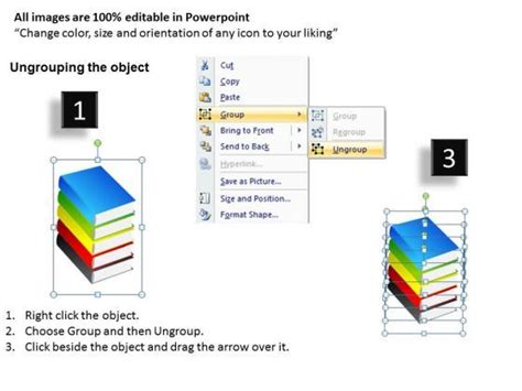 download stacked books powerpoint ppt slides
