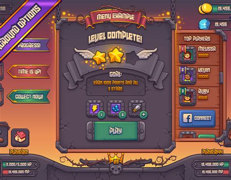 Ultimate Casual Game UI Kit And Game Peices On Behance