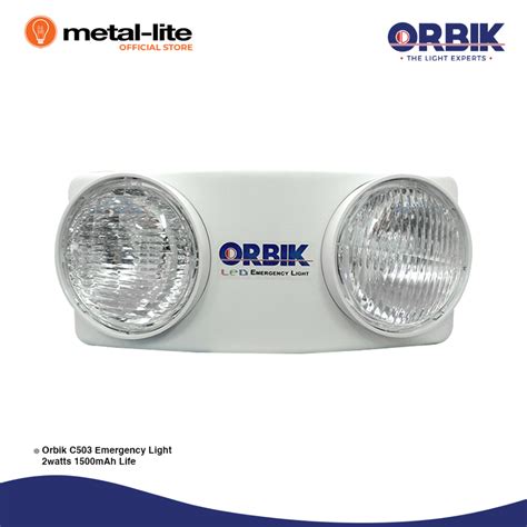 Emergency Light Orbik C503 Polycarbonate Housing And Heads Shopee