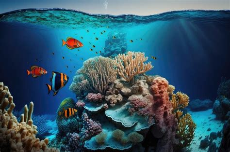 Belo Coral Colorido Egito Do Mar Vermelho Um Destino De Ronco