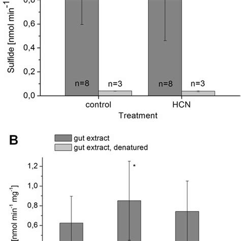 B Cyanoalanine Synthase Activity In Larvae With And Without Cyanide