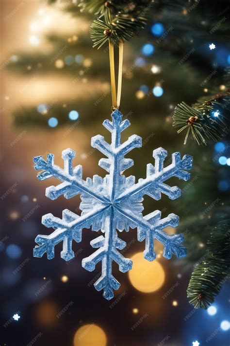 Premium Ai Image Photo On A In The A Snowflake A Toy In The Form Of A