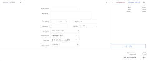 Import Line Items Into A Purchase Order
