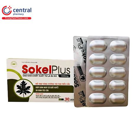 [chÍnh HÃng] Thuốc Sokel Plus Tăng Số Lượng Tiểu Cầu