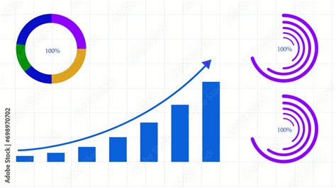 Graphs And Pie Charts Slick Clean Elegant On White Background Great