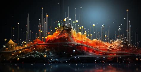 premium ai image an abstract pattern digital with colorful dots or