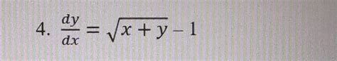 solved 4 dxdy x y−1