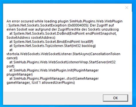 Fault Message Box I Don T Know What To Do Issue SHWotever SimHub GitHub