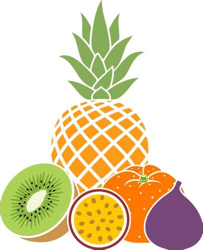 Passion Fruit Royalty Free Vector Image Vectorstock