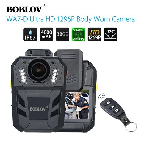 Boblov Wa7 D Hd 1296p 2 0 Body Worn Camera Recorder With Infrared