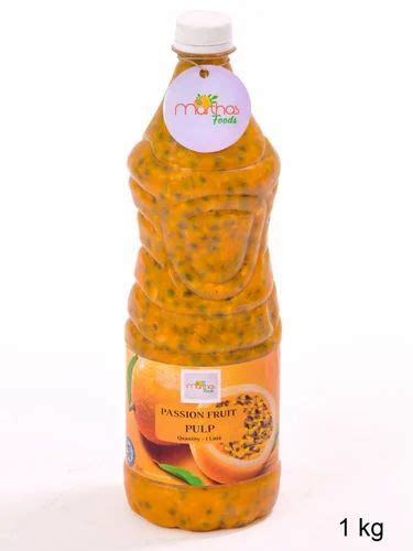 Yellow 1kg Passion Fruit Pulp Packaging Type Bottle Speciality