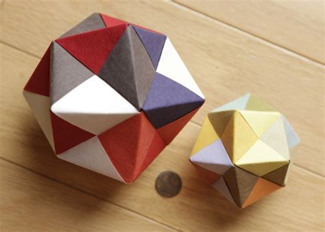 Modular Origami Icosahedron Octahedron Cube Math Craft