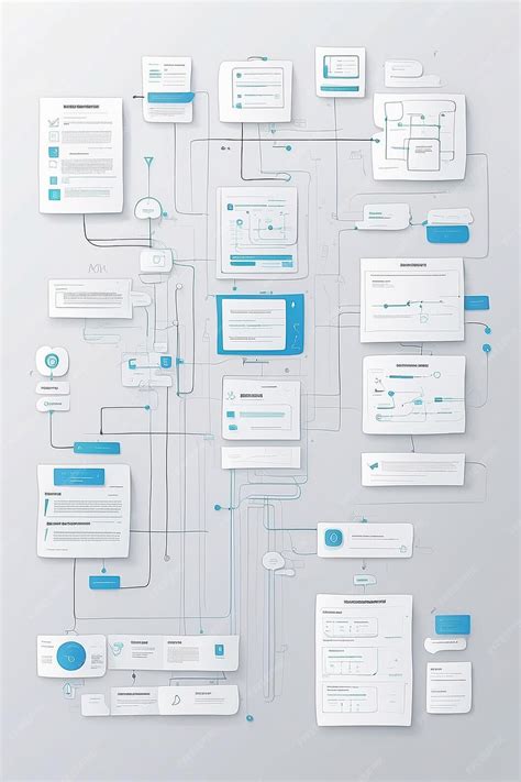 Premium Photo Ux Ui Flowchart Application Development Prototype