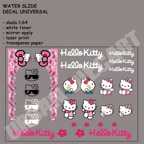 Hot Wheels Decals White Toner Hello Kitty Universal Shopee Philippines