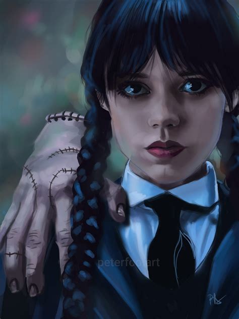 Wednesday Addams Jenna Ortega Poster Painting And Pol