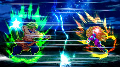 Lssj Broly Vs Ssj3 Goku By Alexlproductions On Deviantart