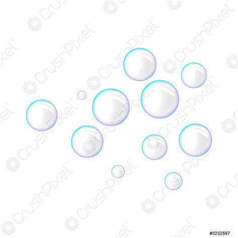 Detergent Bubbles Icon Realistic Style Stock Vector 3232597 Crushpixel
