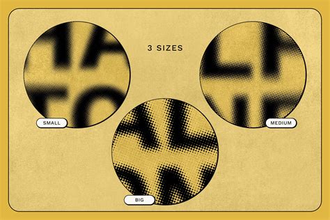 Halftone Text Effect Etsy