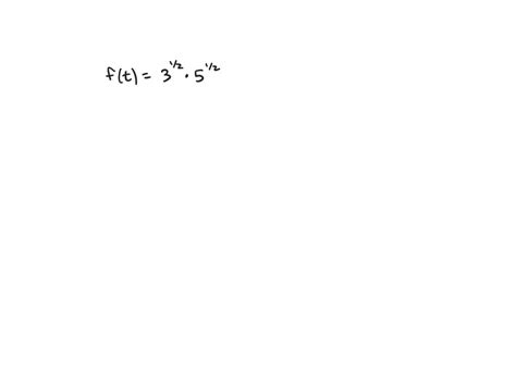 SOLVED You Should Verify That The Given Formula For F T Is Correct By Expanding The F T Into