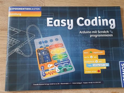 Kosmos Experimentierkasten Easy Coding Arduino Mit Scratch Neu Gemäss