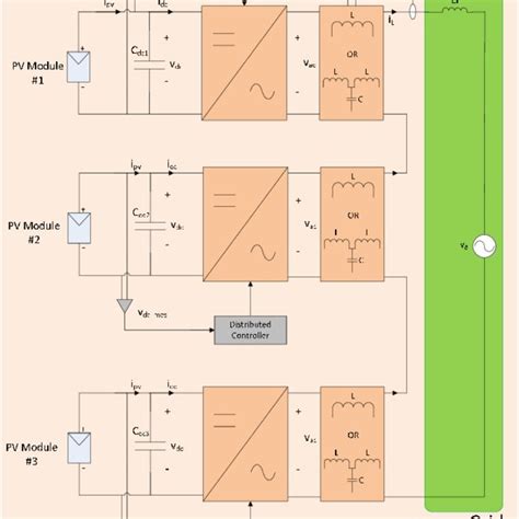 Grid Tied AC Stacked PV Inverter Architecture With Current Sensing