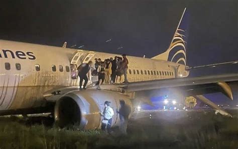 Avión proveniente de la Ciudad de México se sale de la pista al