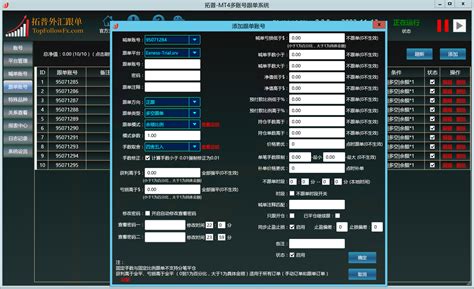 拓普外汇跟单mt4 Api多账户跟单交易管理系统 外汇跟单mt4跟单系统外汇跟单软件外汇跟单系统mt4api跟单跟单社区搭建