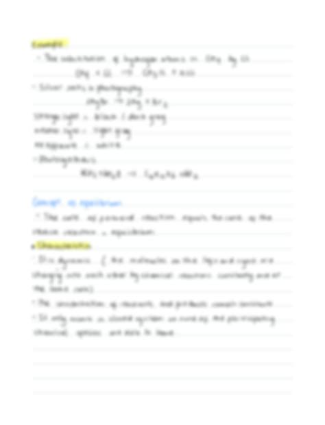 SOLUTION Chemical Reactions Igcse Chemistry Studypool