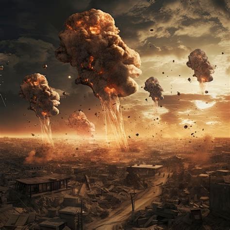 Explosion Illustration Premium Ai Generated Image