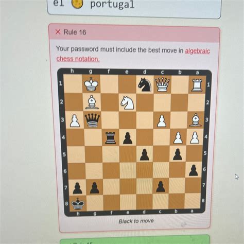 Beat Move In In Algebraic Chess Notation Black To Move