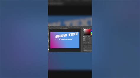 How To Skew Text In Adobe Photoshop Youtube