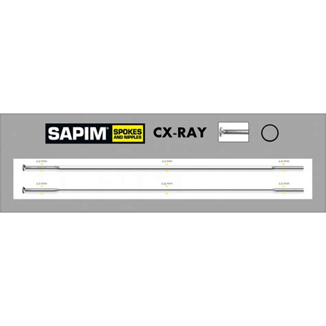 Rayons Sapim Cx Ray Sp Argent Uncut 14g Pour Commande Sapim