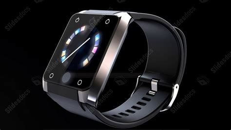 免費3d設計黑屏智慧手錶ppt背景下載 Slidesdocs